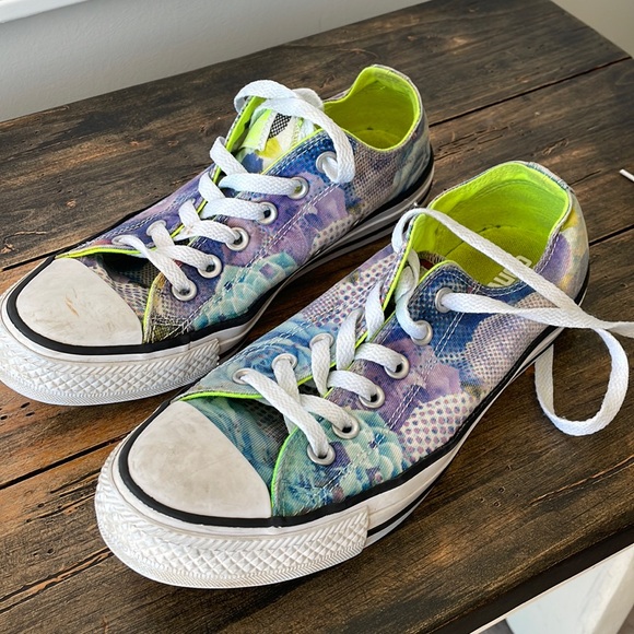 Converse | Shoes | Womens Converse Chuck Taylor Watercolor Floral ...